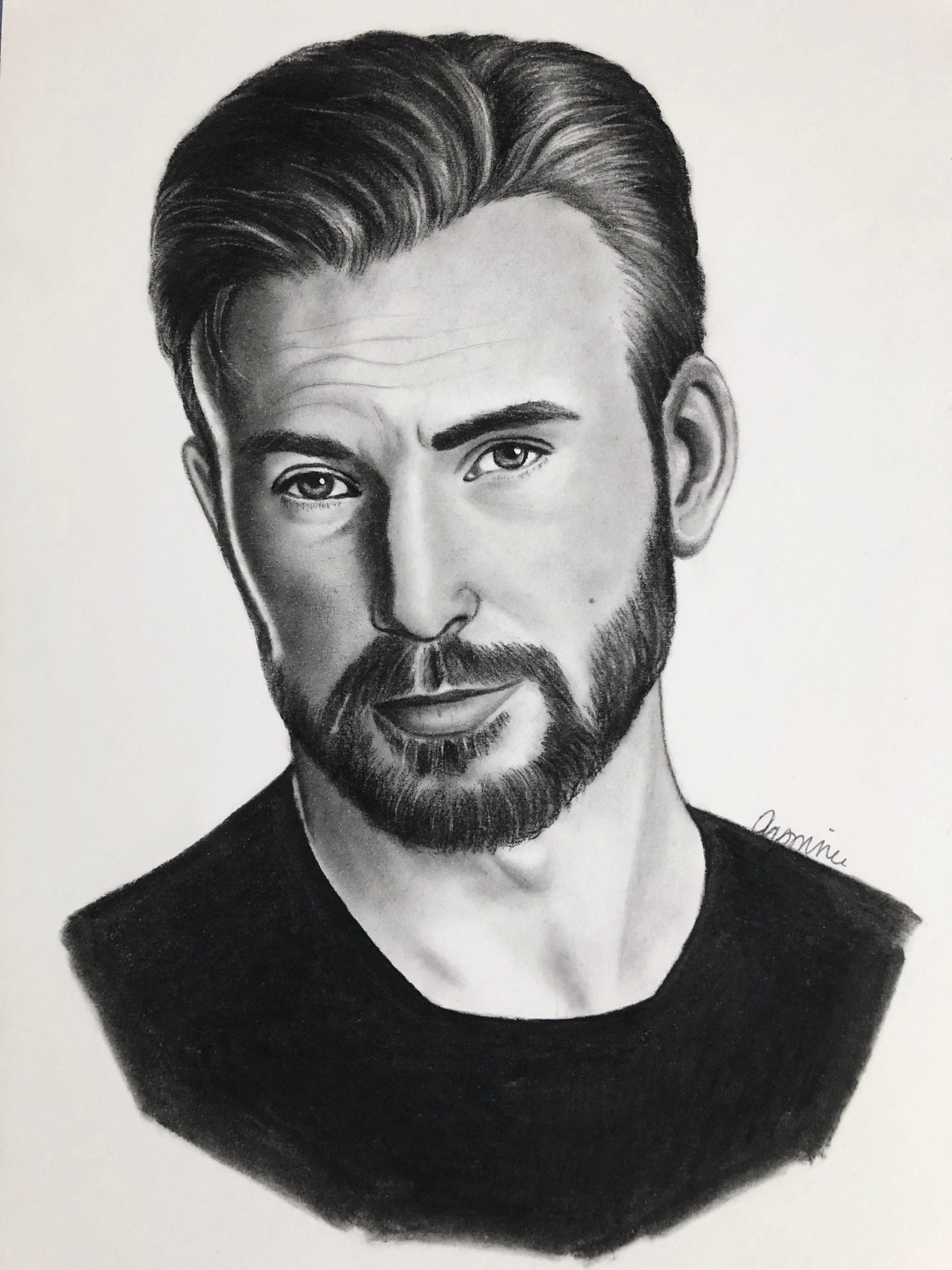 ORIGINAL John Krasinski Portrait - Etsy
