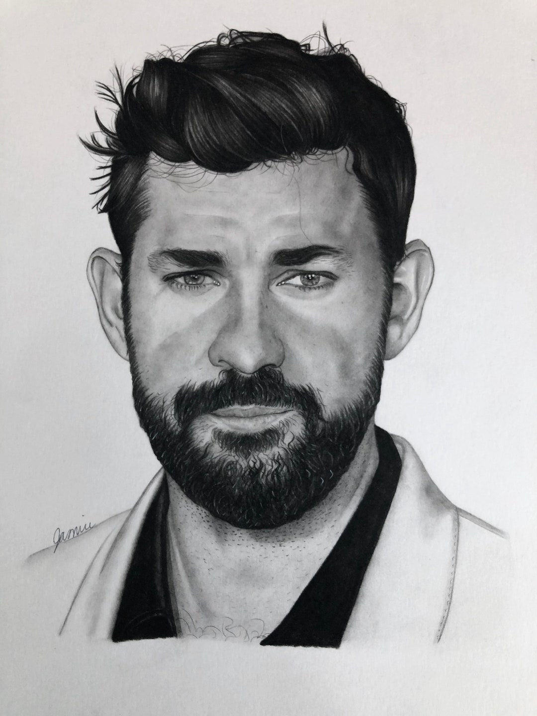 ORIGINAL John Krasinski Portrait - Etsy