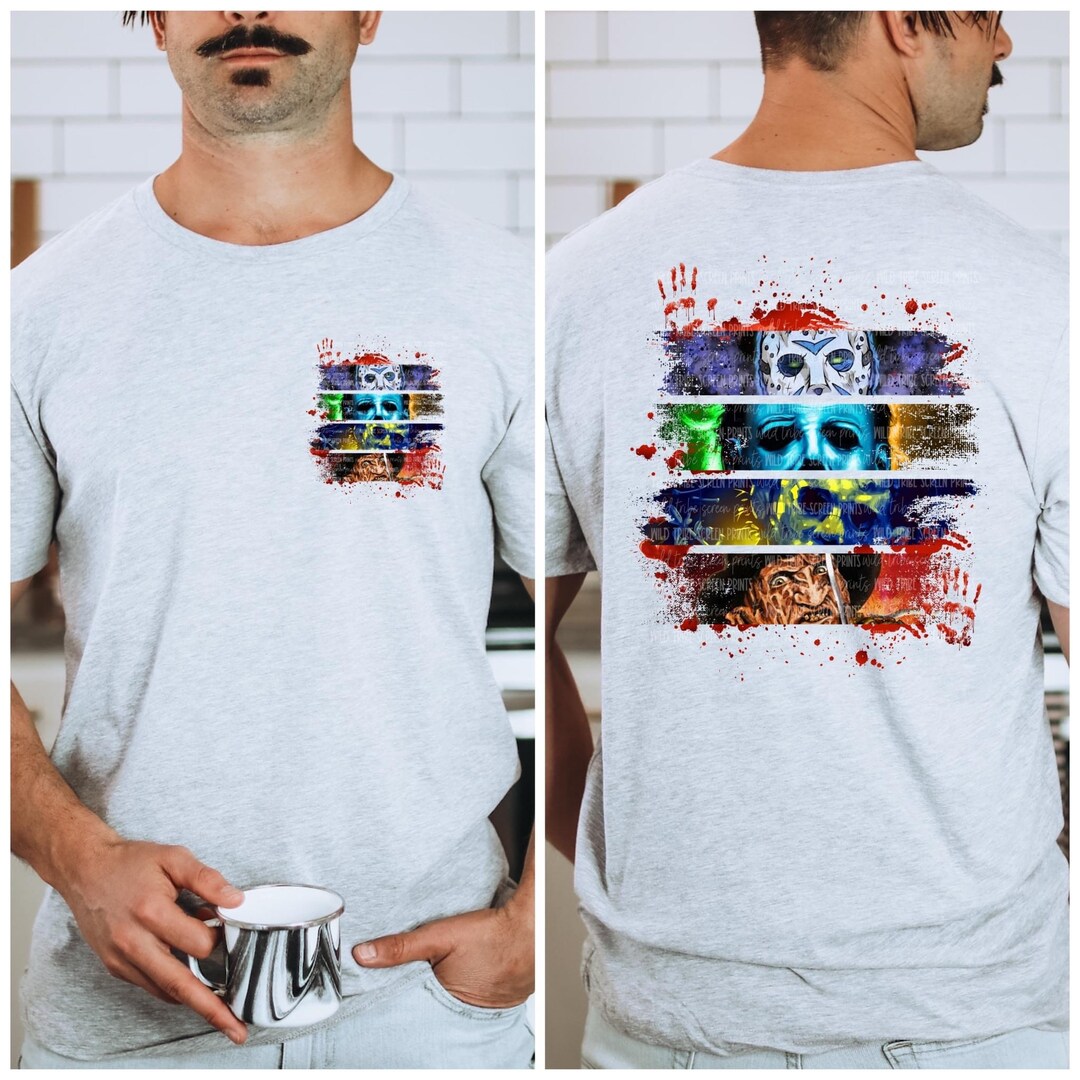 Horror Movie Serial Killers Shirt, Halloween Shirt, Graphic Tee, Spooky ...