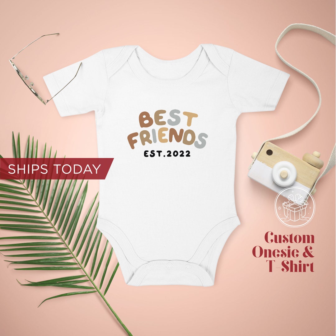 Best Friends Baby Onesie® and T-shirt, Custom Onesie® Baby Onesie ...