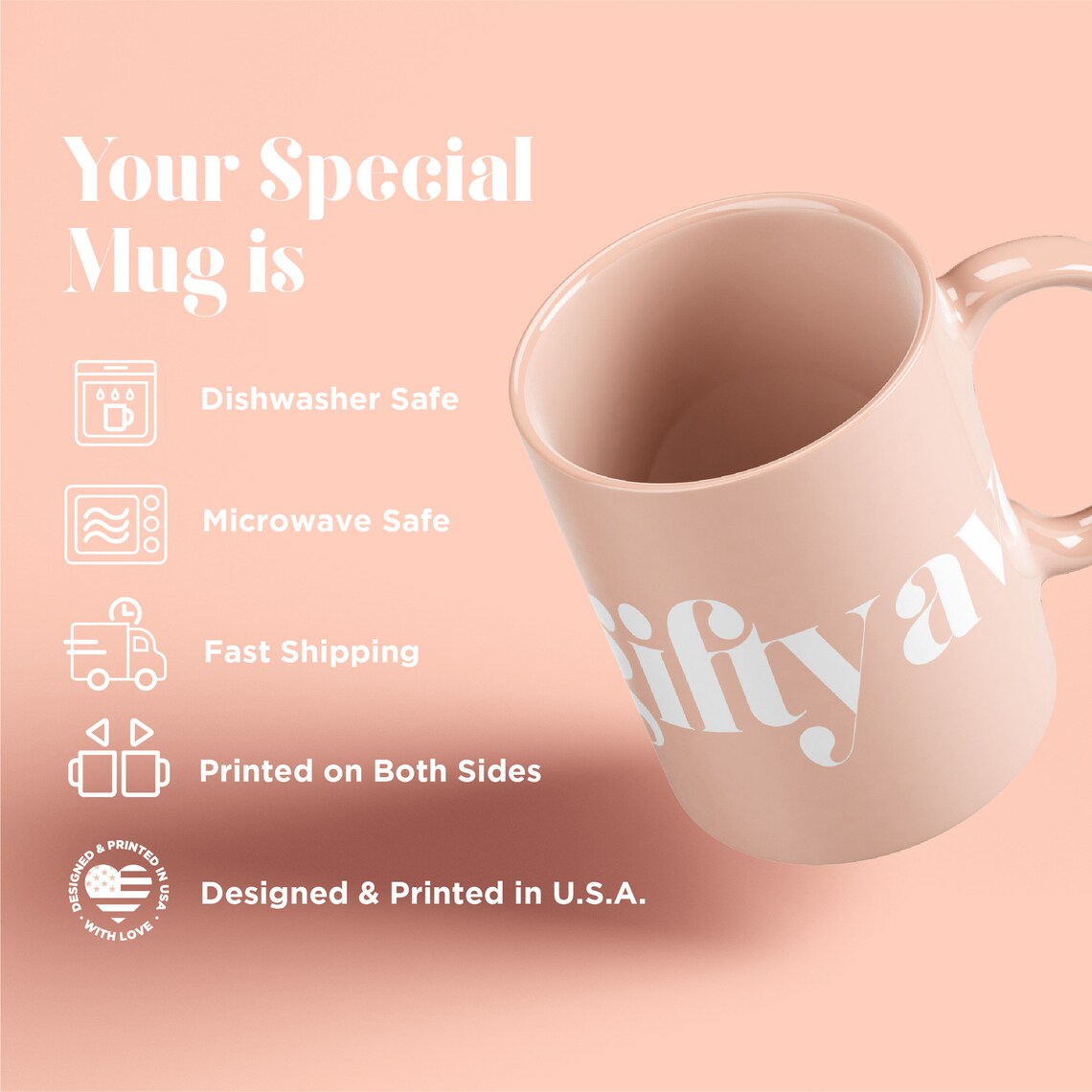 Personalized Calendar Mug Custom Message Photo and Date Mug | Etsy