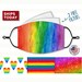 Gay Pride Mask LGBT LGBTQ Pride Flag Mask Gay Pride Month | Etsy