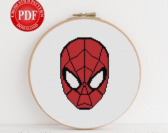 Spiderman Cross Stitch Pattern - Etsy UK