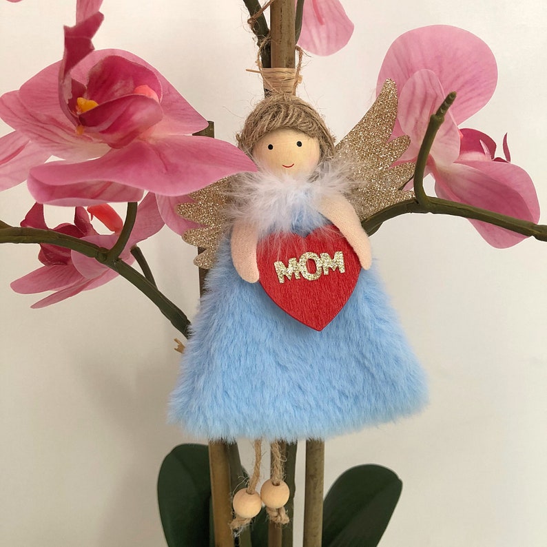Angel for Mother's Day Hanging Angel With Heart - Etsy