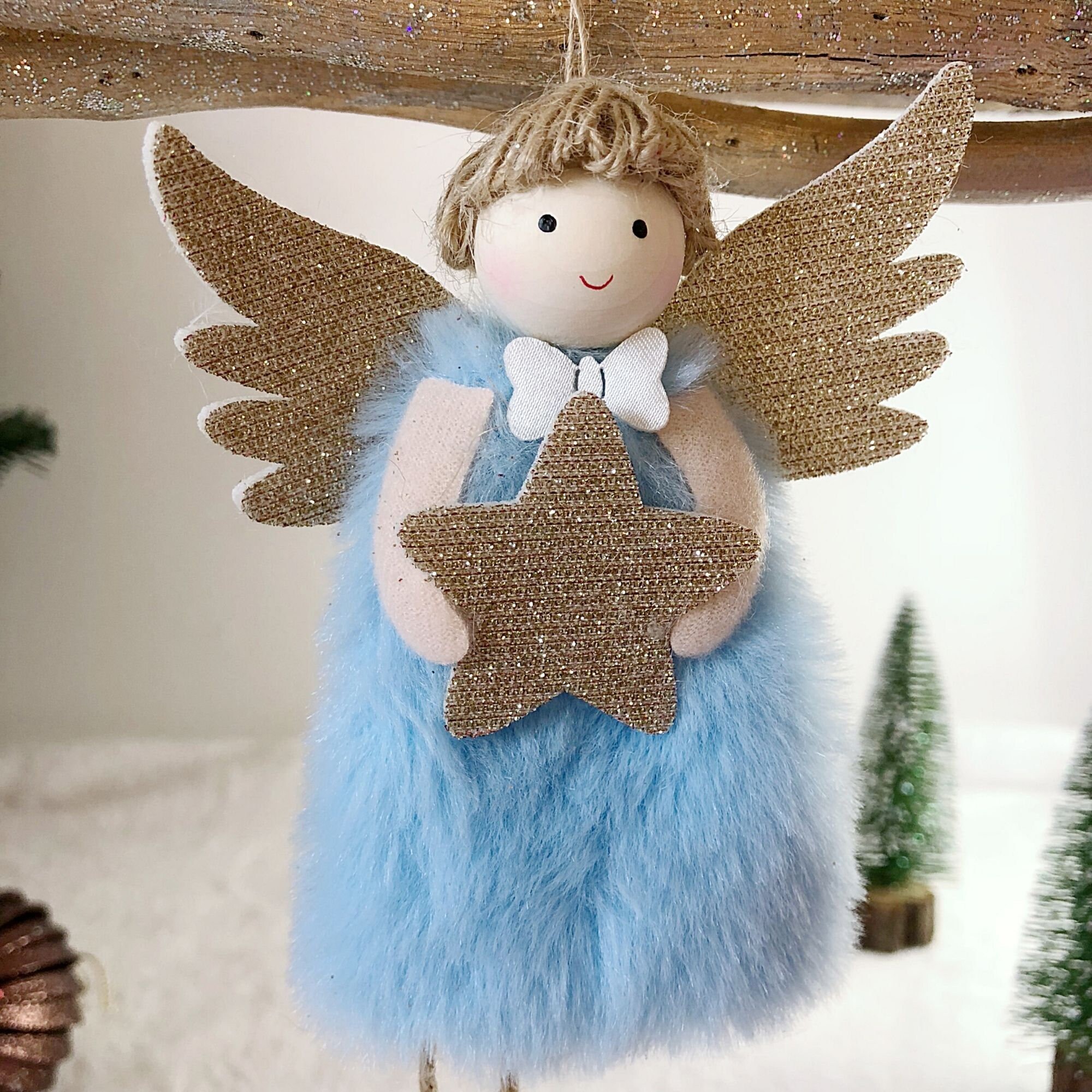 HANGING ANGEL BOY Angel Hanging Figurine Christmas Angel | Etsy
