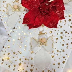 Mini Guardian Angel for Gift Christmas Tree Angel Pendant Handmade ...