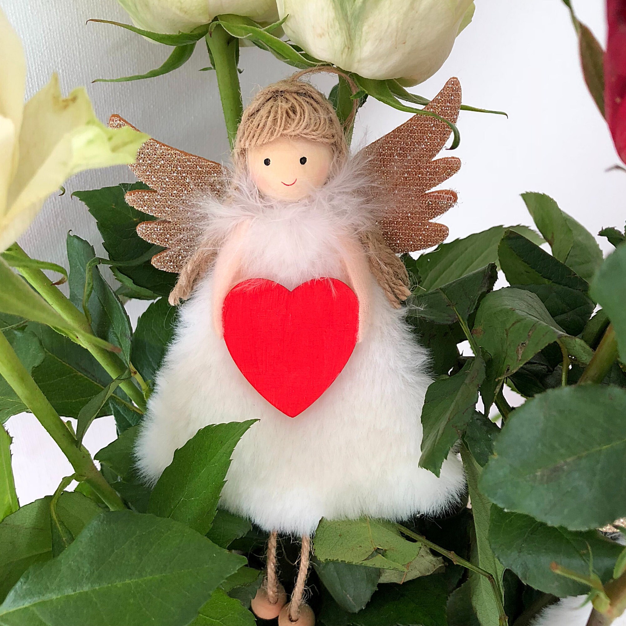 Hängender Engel Valentinstag Engel Liebe Engel Herz Engel | Etsy