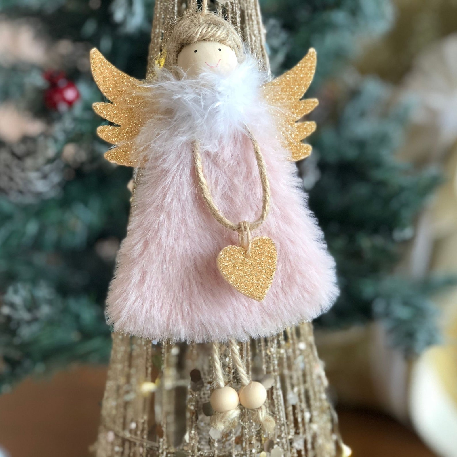 HANGING ANGEL Hanging Figurine Christmas Angel Christmas - Etsy UK