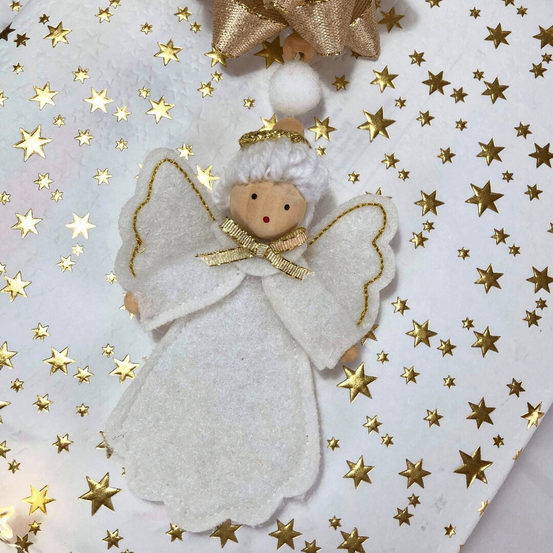 Mini Guardian Angel for Gift Christmas Tree Angel Pendant Handmade ...