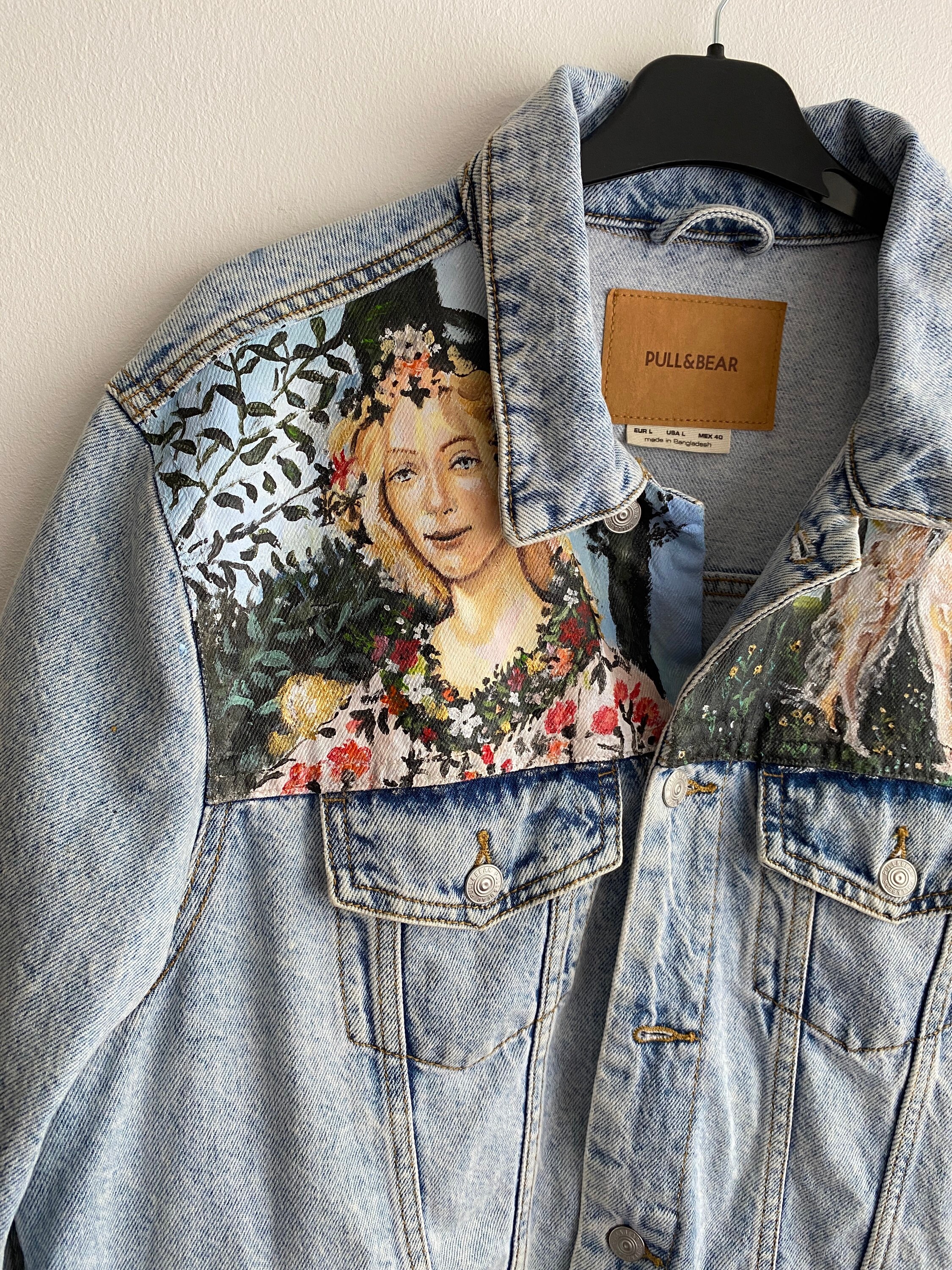 Hand-painted Denim Jacket: Botticelli's Birth of Venus, Italian ...