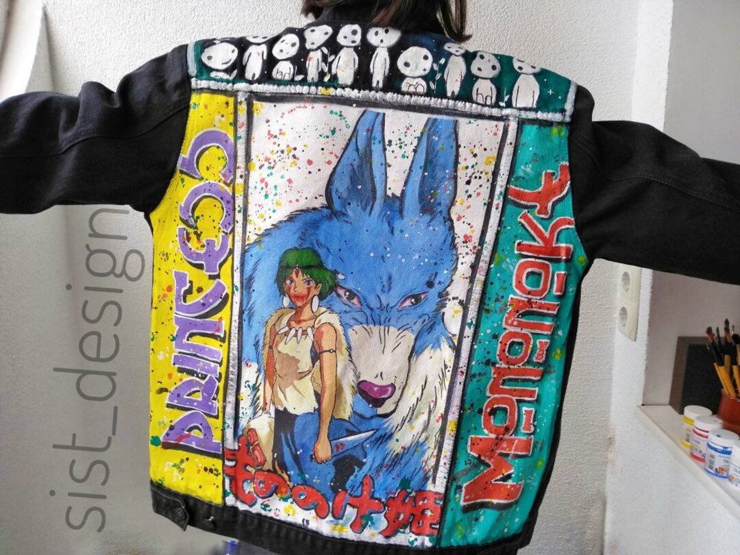 Hand Painted Custom Denim Jacket Anime Jacket Art on Clothes - Etsy