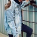 Hand Painted Custom Denim Jacket | David | Men | Women | Customized ...