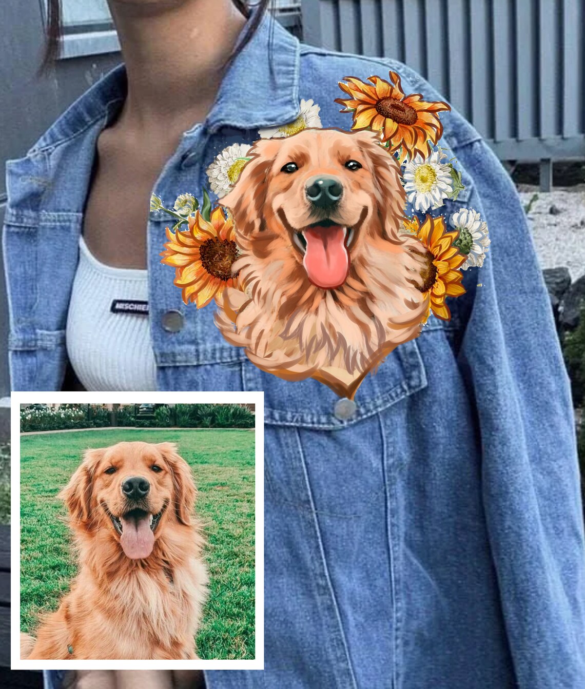 Customized Denim Jacket Custom Hand Painted on Clothes Art - Etsy