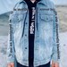 Hand Painted Custom Denim Jacket David Men Women - Etsy