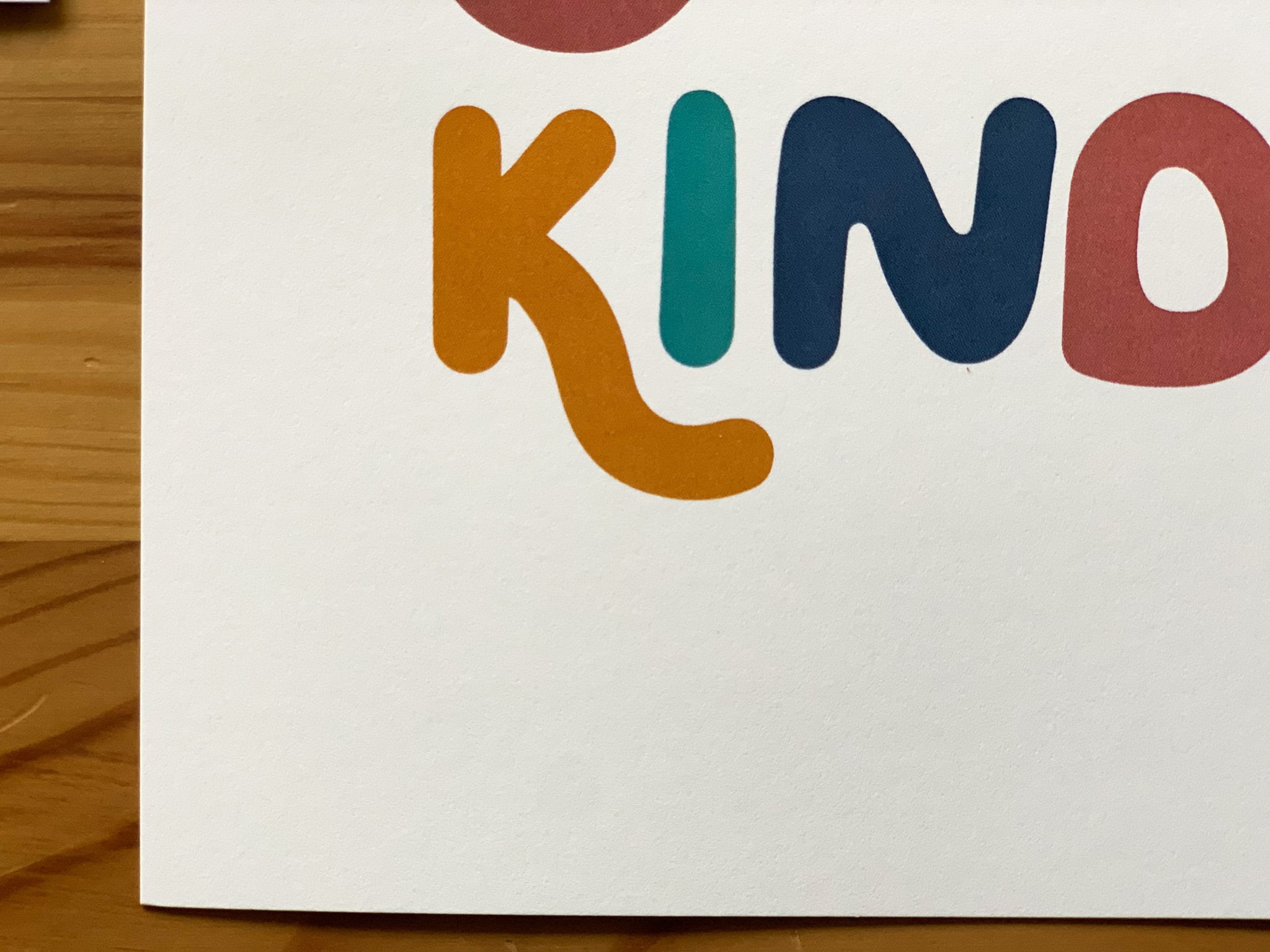 8 X 10 Print, be Caring & Kind Inspirational Poster, Typography Print ...