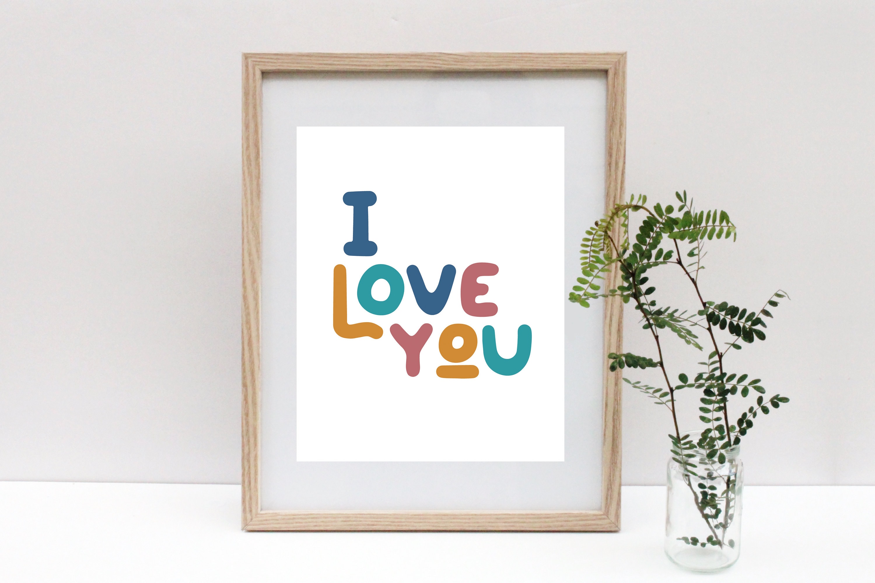 8 X 10 Digital Print i Love You Inspirational - Etsy