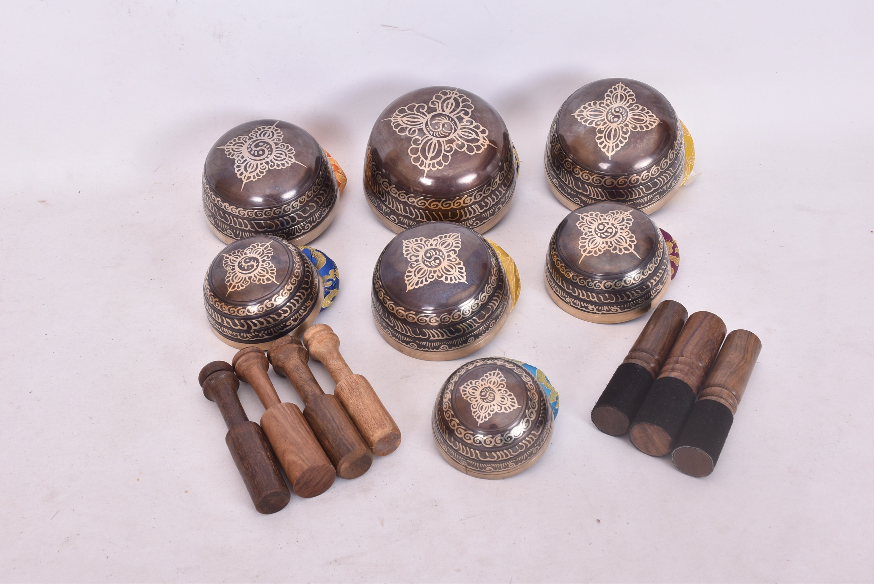 Set of Seven Antique Design Handmade Singing Bowl From Nepal - Etsy