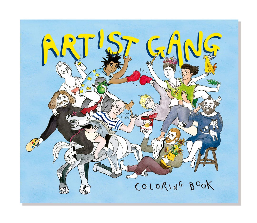 Artist Gang, Color Iconic Masters in a Fun and Unique Coloring Book ...