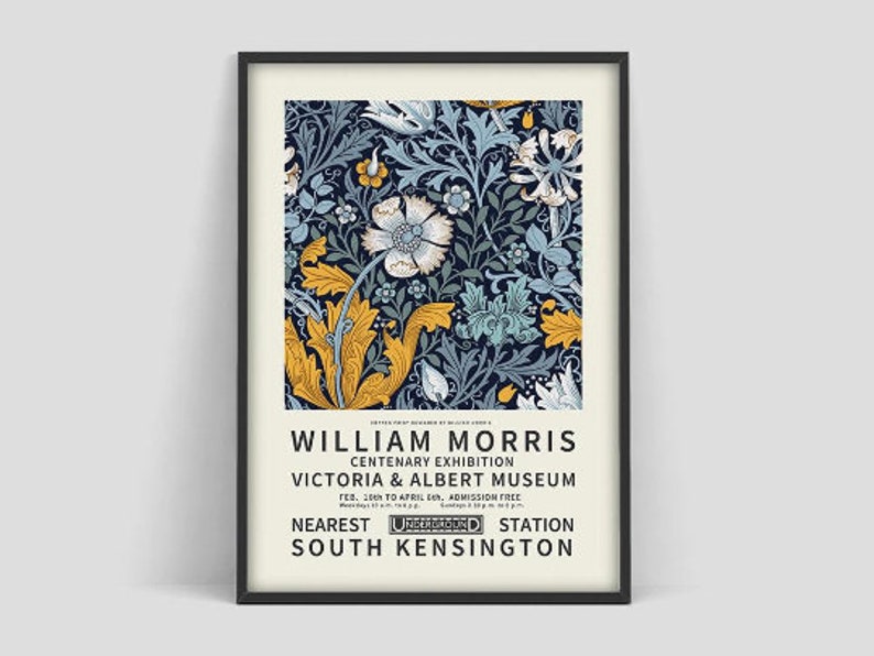 William Morris Download Poster, William Morris Exhibition Poster ...