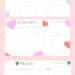 School Calendar - 12 Month With Themed Months, Blank Calendar ...