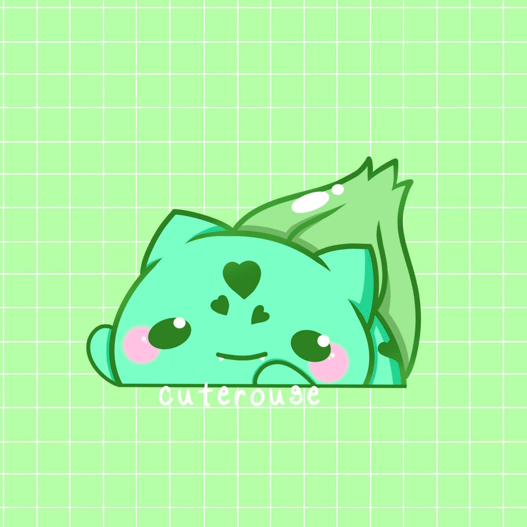 Bulbasaur Peeker, Mini Waterproof Pokemon Peeker, Bulbasaur Bean ...