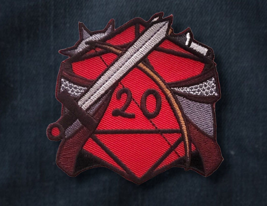 Dnd Fighter Patch, Iron-on Patch, Dnd Patch, Dungeons and Dragons ...