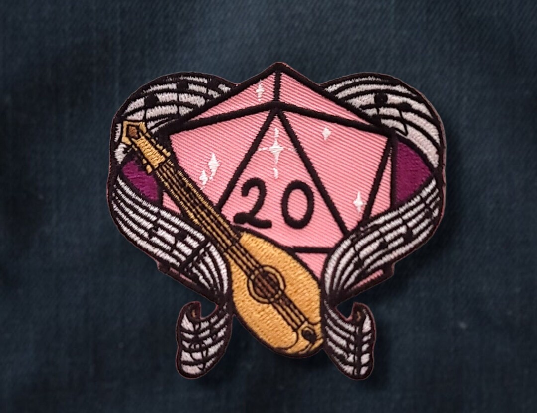 Bard Patch, Dungeons and Dragons, Dnd, D&D Inspired Iron-on Patch ...