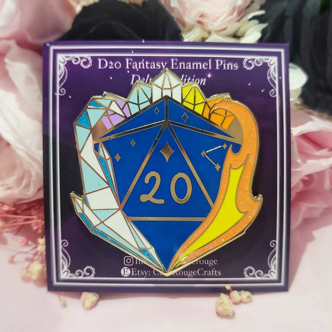 Sorcerer Enamel Pin D20 Class Pin Dnd Pin Dungeons And Dragons Pathfinder Pin Pf2e Class