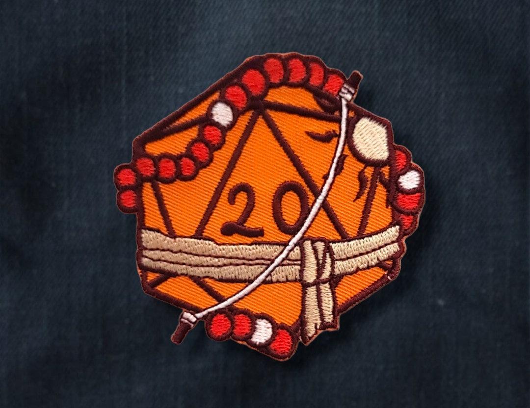 Monk Patch, Dungeons and Dragons, Dnd, D&D Inspired Iron-on Patch ...