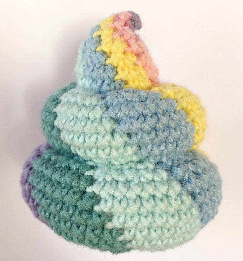 Crochet Poop Pattern, Pastel Pooper PDF, Digital Pattern Poopy ...