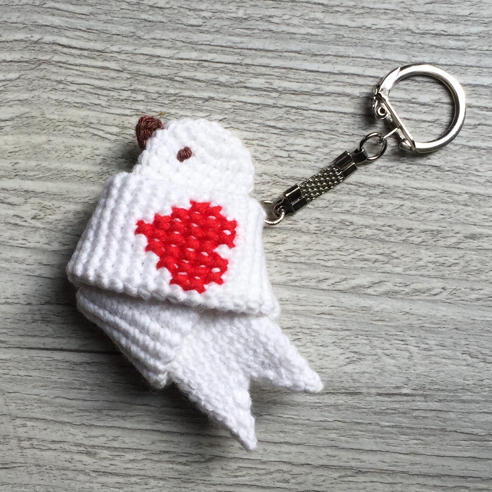 Pattern Only, Crochet Valentines Day Birds, Keychain Birdy, Bag Tag ...