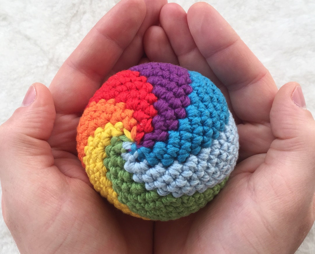 Crochet Balls Rainbow Pattern, Amigurumi PDF, Colorful Balls Toddler ...