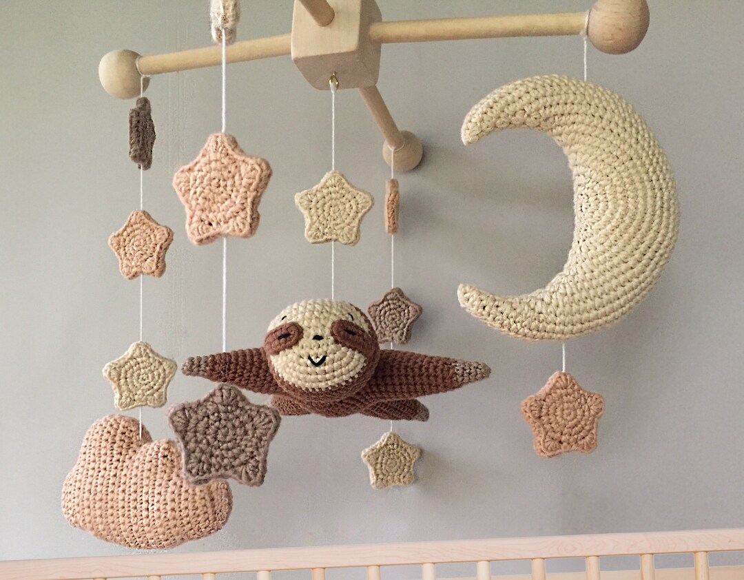 Pattern Only Crochet Baby Mobile PDF Sloth Nursery Mobile - Etsy