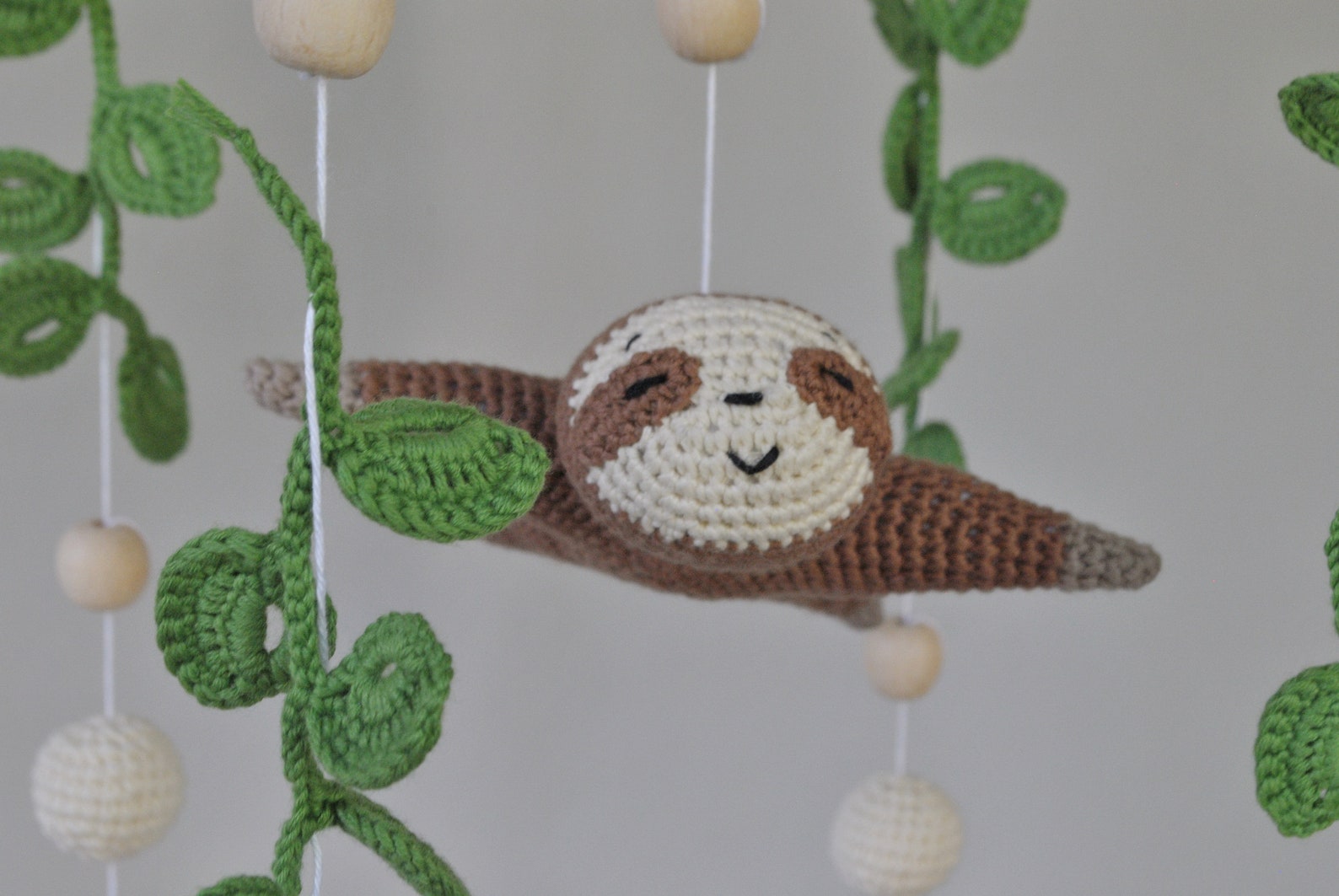 Pattern Only Crochet Baby Mobile PDF Sloth Nursery Mobile - Etsy