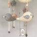 Pattern Only, Pastel Bird Baby Mobile, Scandinavian Nursery Decor ...