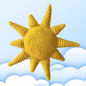 Crochet Sun Pattern, Sun PDF, Mini Sun Baby Mobile, Amigurumi Newborn ...