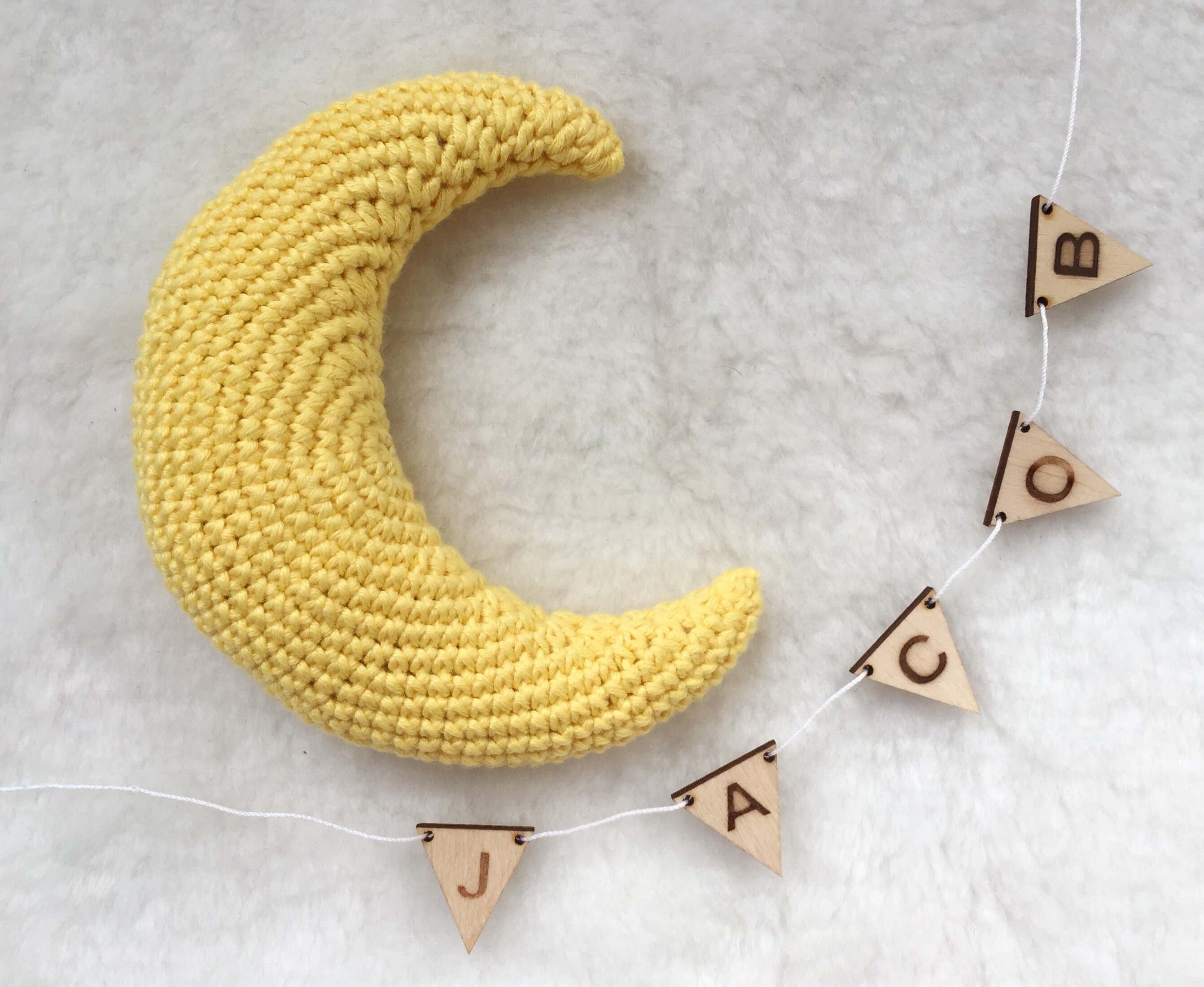 Crochet Moon Pattern Moons PDF Mini Moon Baby Mobile Rattle - Etsy UK