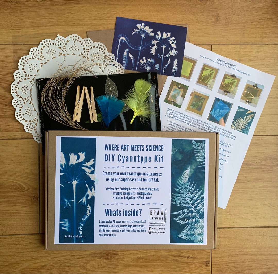 Cyanotype Kit 'letterbox Kit' DIY Craft Gift, Childrens Art Gift ...