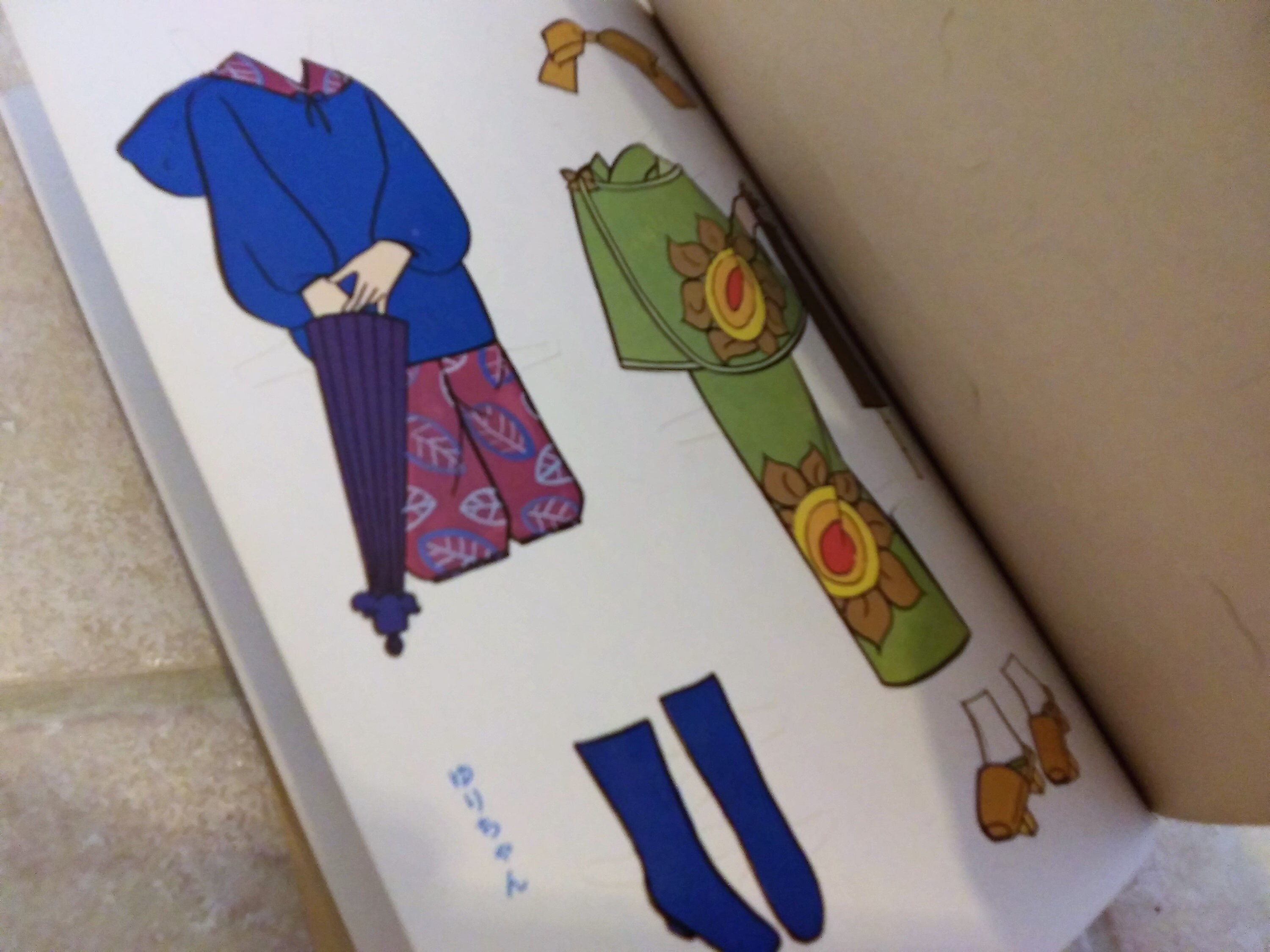 Vintage Japanese Paper Doll Book - Etsy