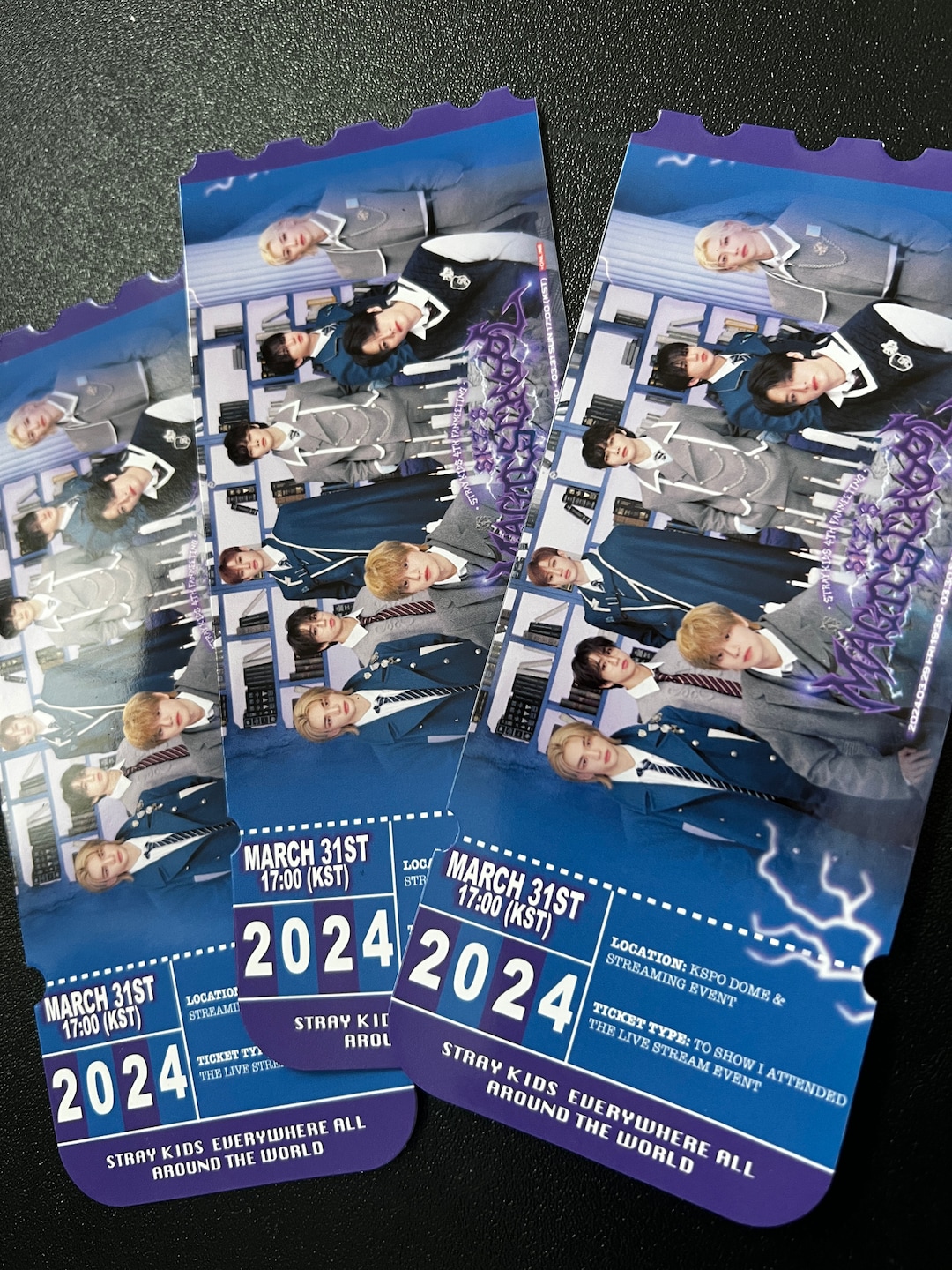 Stray Kids Fan Meeting Inspired Ticket Souvenir | Stray Kids SKZ Magic ...