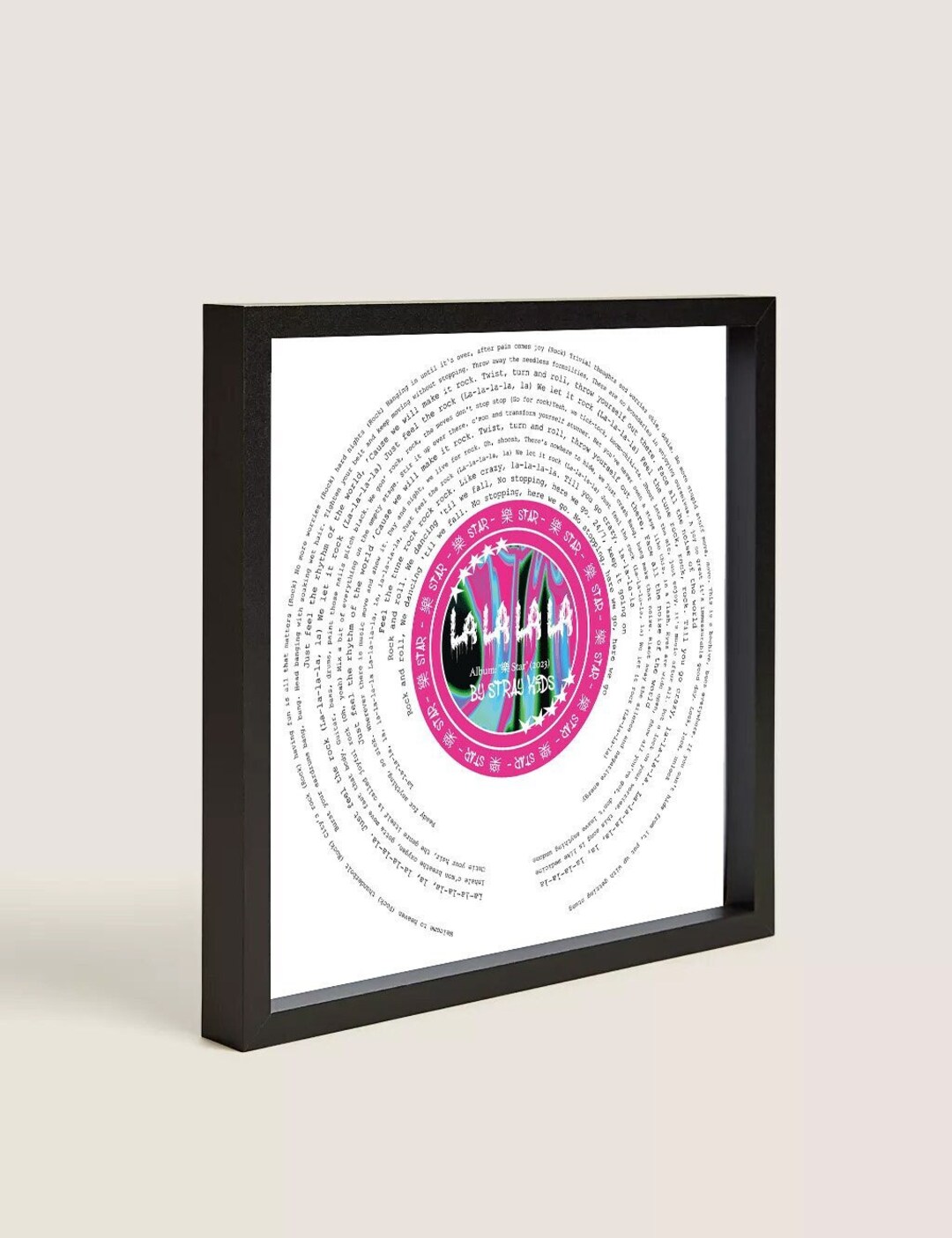 Stray Kids 樂-STAR "lalalala" Lyric Wall Print || Rock Star Album ...