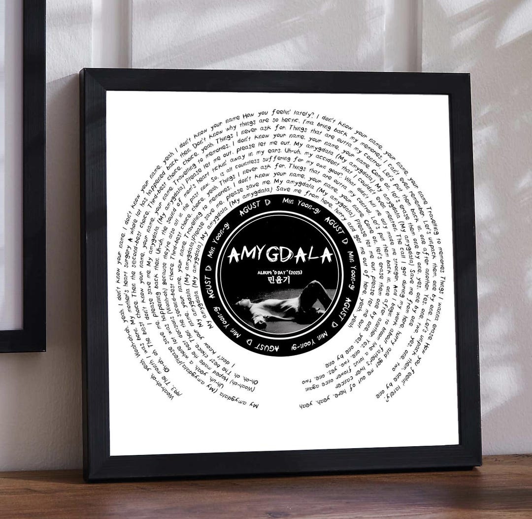 August D 'AMYGDALA' Song Lyrics Print From D-day Album English ...