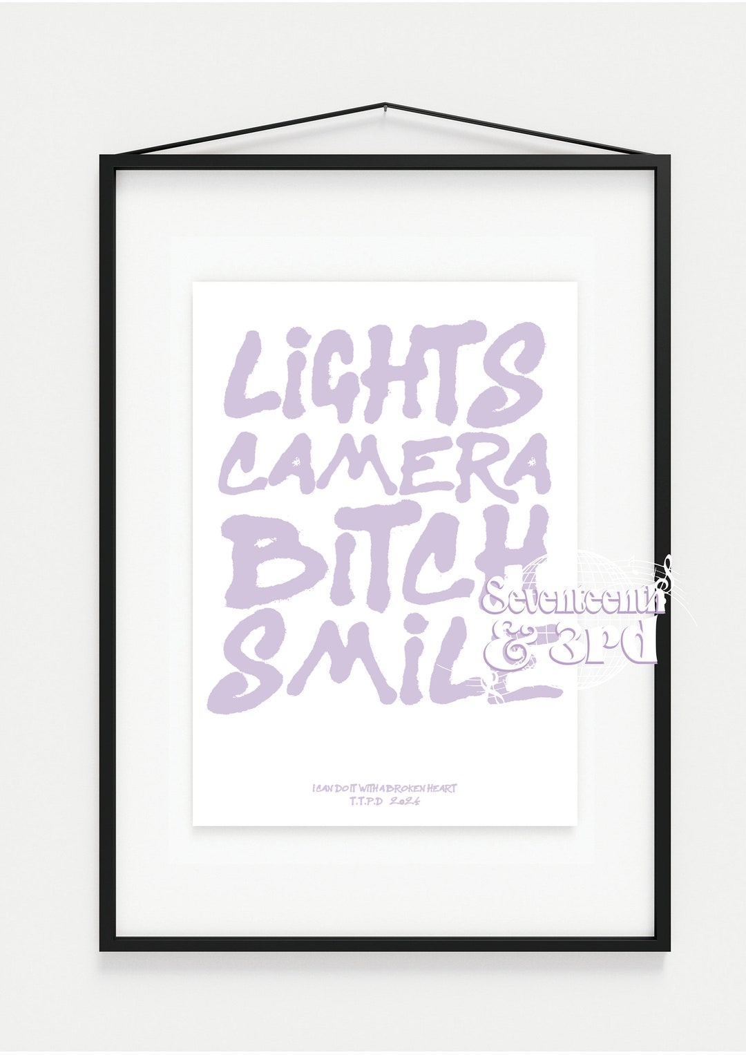 TTPD Light Camera Bch Smile Impressions de mots inspirées de T.Swift ...