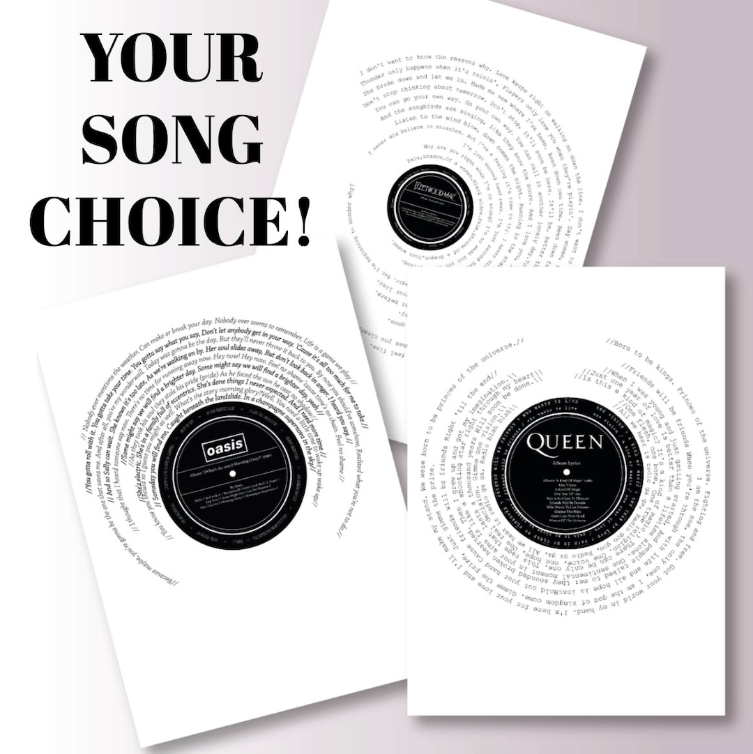 Personalised Music Print Engagement, Wedding, Birthday and First Dance ...