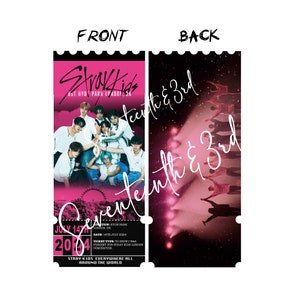 Stray Kids Ticket Souvenir BST Hy*e Park Festival Inspiration - Etsy