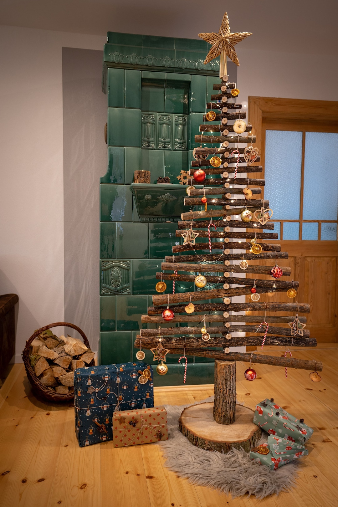 Weihnachtsbaum aus Holz Modell Lichtung, nachhaltiger Tannenbaum ...