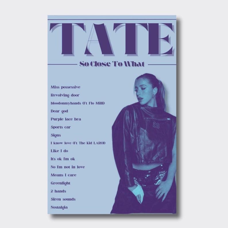 Tate Mcrae Poster Digital Download - Etsy