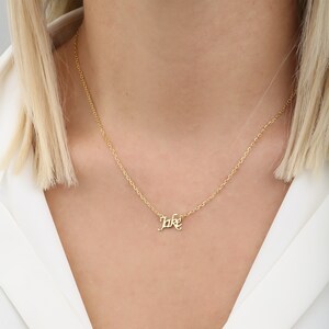14k Gold Jake Letter Necklace | Deliciate Customized Special Name ...