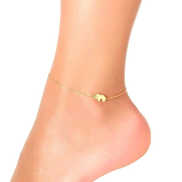 Elephant Anklet - Etsy
