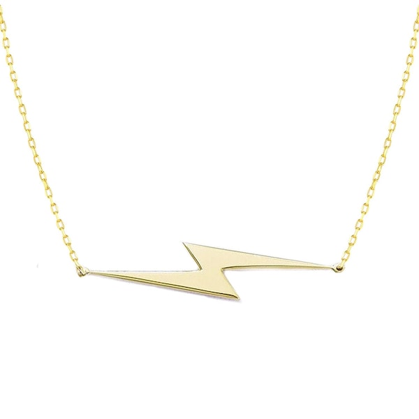 Lightning Symbol Necklace - Etsy
